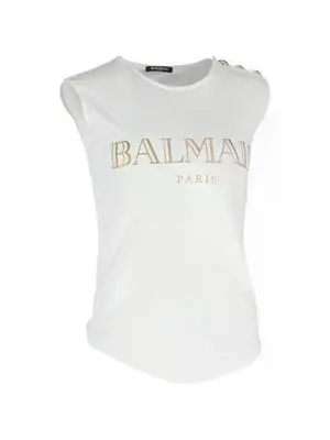 Balmain Round Neck Tops