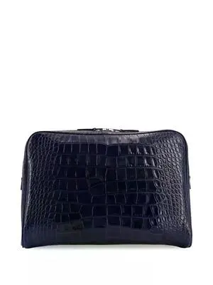TOM FORD Embossed-leather Zip Laptop Bag