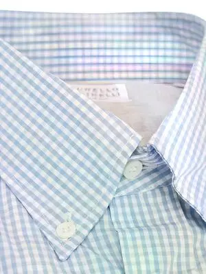 Brunello Cucinelli Gingham-pattern Button-down Shirt
