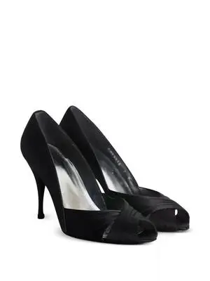 STUART WEITZMAN Crossover-strap Peep-toe Pumps