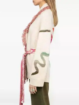 Zadig&Voltaire Fringed Belted Cardigan