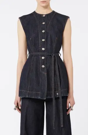 Sportmax Denim Vests For Women