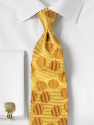 PAUL FREDRICK Circles Pattern Neck Tie