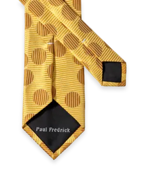 PAUL FREDRICK Circles Pattern Neck Tie