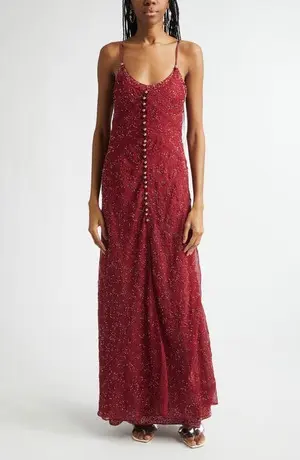 Rabanne Button Up Evening Dresses