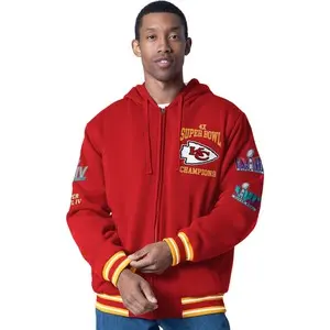 G-III SPORTS BY CARL BANKS Kansas City Chiefs Power Forward Commemorative Full-zip Hooded Jacket - Red
