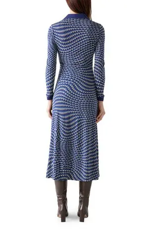LK BENNETT Brigitte Printed Jersey Dress
