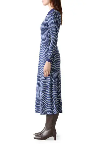 LK BENNETT Brigitte Printed Jersey Dress