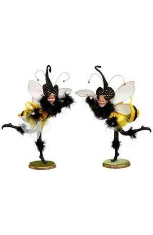 MARK ROBERTS Busy Bee,set Of 2 - Bright Yellow