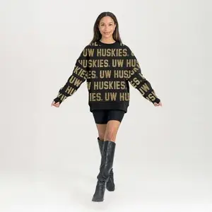 GAMEDAY COUTURE Washington Huskies Hype Era Sweatshirt - Black