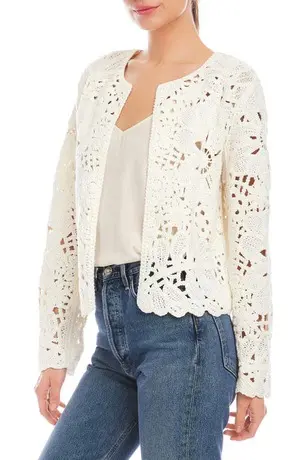 Fifteen Twenty Emery Crochet Jacket