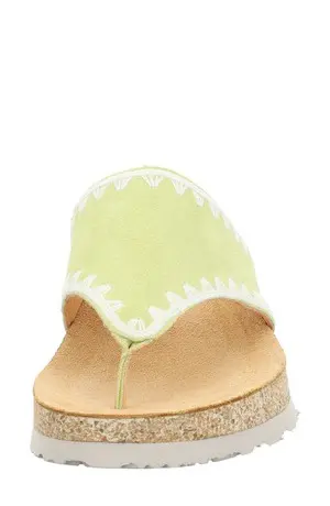 Think! Koak Whipstitch Sandal - Lime