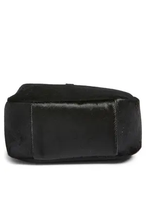 Saint Laurent Small Le 5 À 7 Genuine Calf Hair Shoulder Bag - Noir