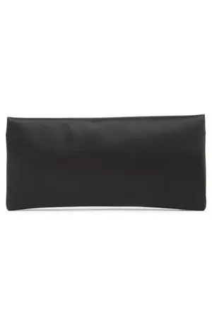 Saint Laurent Satin Soft Clutch - Noir