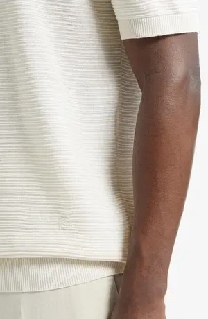 Isaia Silk & Linen Polo