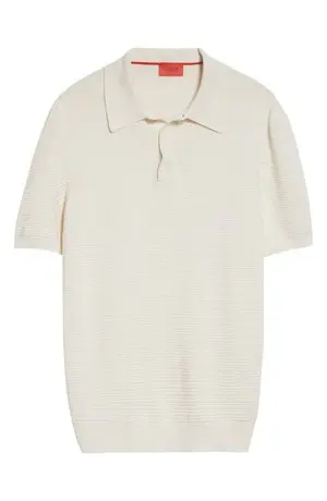 Isaia Silk & Linen Polo
