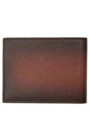 FERRAGAMO Micro Gancio Leather Bifold Wallet