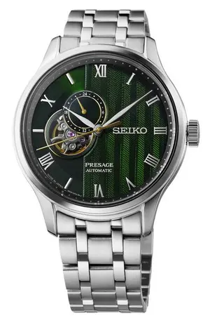 SEIKO WATCHES Presage Automatic Bracelet Watch - Green