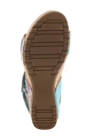 SPRING STEP SHOES Colomecool Slingback Sandal - Turquoise Multi