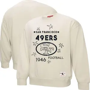 Mitchell & Ness San Francisco 49ers Shooting Star Pullover Sweatshirt - Cream