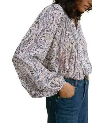 Mint Velvet Paisley Print Blouse
