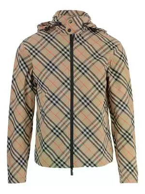 Men's Checked Hooded Jackets