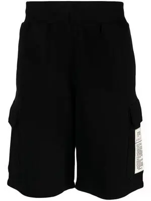 Moschino Logo-patch Organic Cotton Track Shorts
