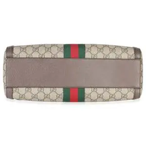 Gucci Gg Monogram Canvas Ophidia Boston Bag