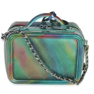 Chanel Iridescent Pvc Filigree Vanity Case