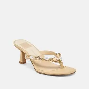 DOLCEVITA Daksie Beaded Thong Heels