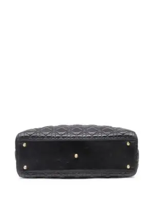 Dior Lady Top-handle Tote Bag - Black