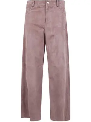 Max Mara Smmfulmine Suede Trousers