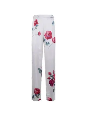 N.21 Floral Printed Canvas Trousers