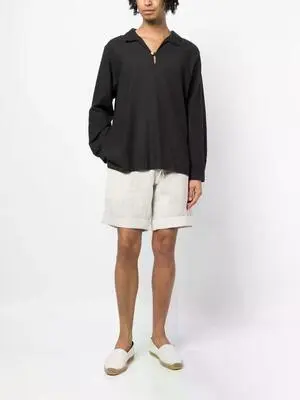 Marané Drawstring-waist Linen Shorts - Neutrals