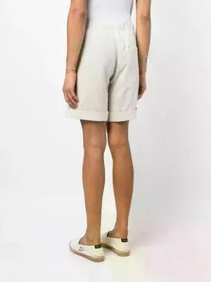 Marané Drawstring-waist Linen Shorts - Neutrals
