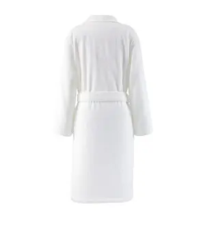 YVES DELORME Cotton-modal Embroidered Gaura Bathrobe