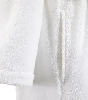 YVES DELORME Cotton-modal Embroidered Gaura Bathrobe