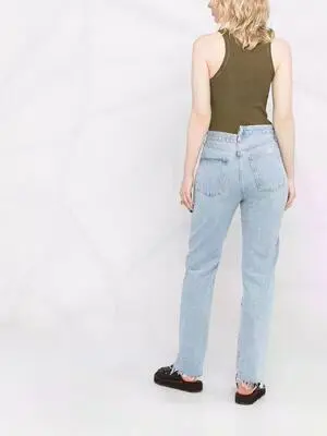 AGOLDE Criss Cross Straight-leg Jeans