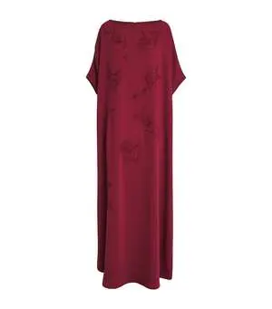 Carolina Herrera Embellished Kaftan Maxi Dress