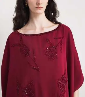 Carolina Herrera Embellished Kaftan Maxi Dress
