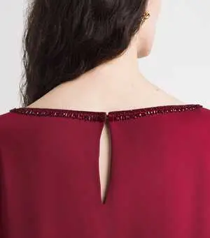Carolina Herrera Embellished Kaftan Maxi Dress