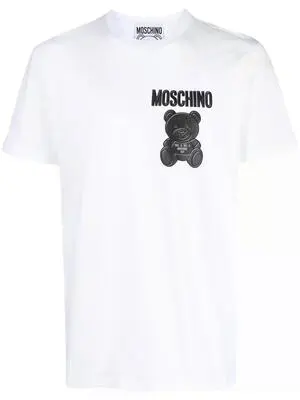 Moschino Logo-print Organic Cotton T-shirt - White
