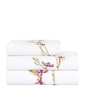 YVES DELORME Floral Gaura Bath Towel - White