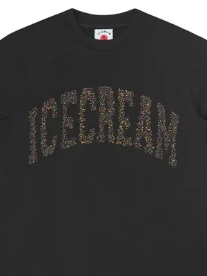 ICECREAM Logo Cotton T-shirt - Black