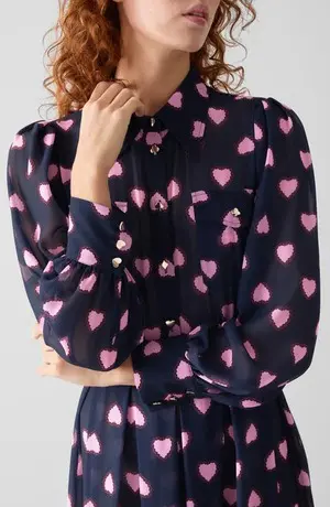 LK BENNETT Cody Long Sleeve Shirtdress