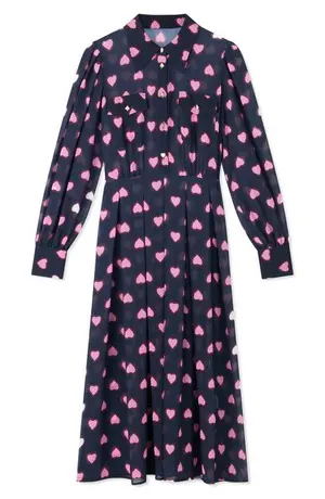 LK BENNETT Cody Long Sleeve Shirtdress