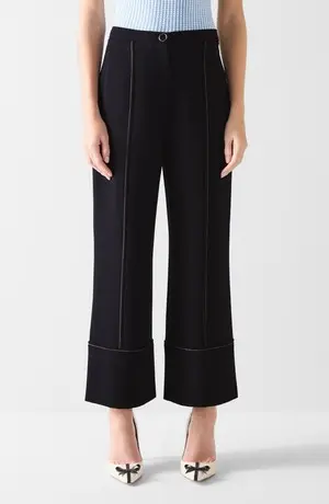 LK BENNETT Eugine Crop Wide Leg Pants