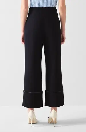 LK BENNETT Eugine Crop Wide Leg Pants