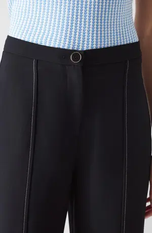 LK BENNETT Eugine Crop Wide Leg Pants