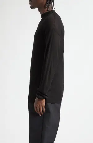 Rick Owens Temple Rivet Sheer Virgin Wool Sweater